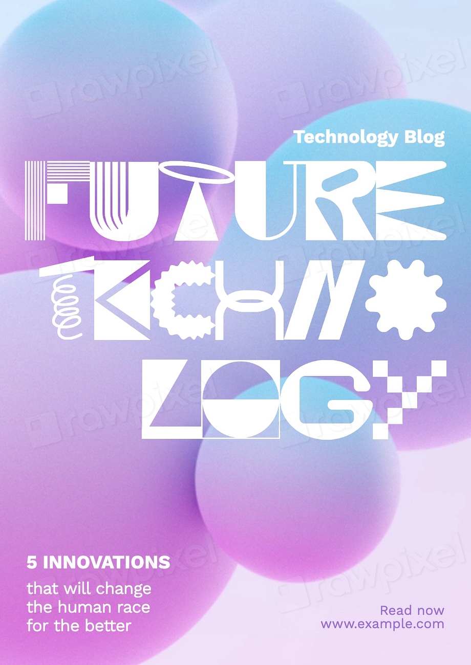 Future technology poster template | Premium Editable Template - rawpixel