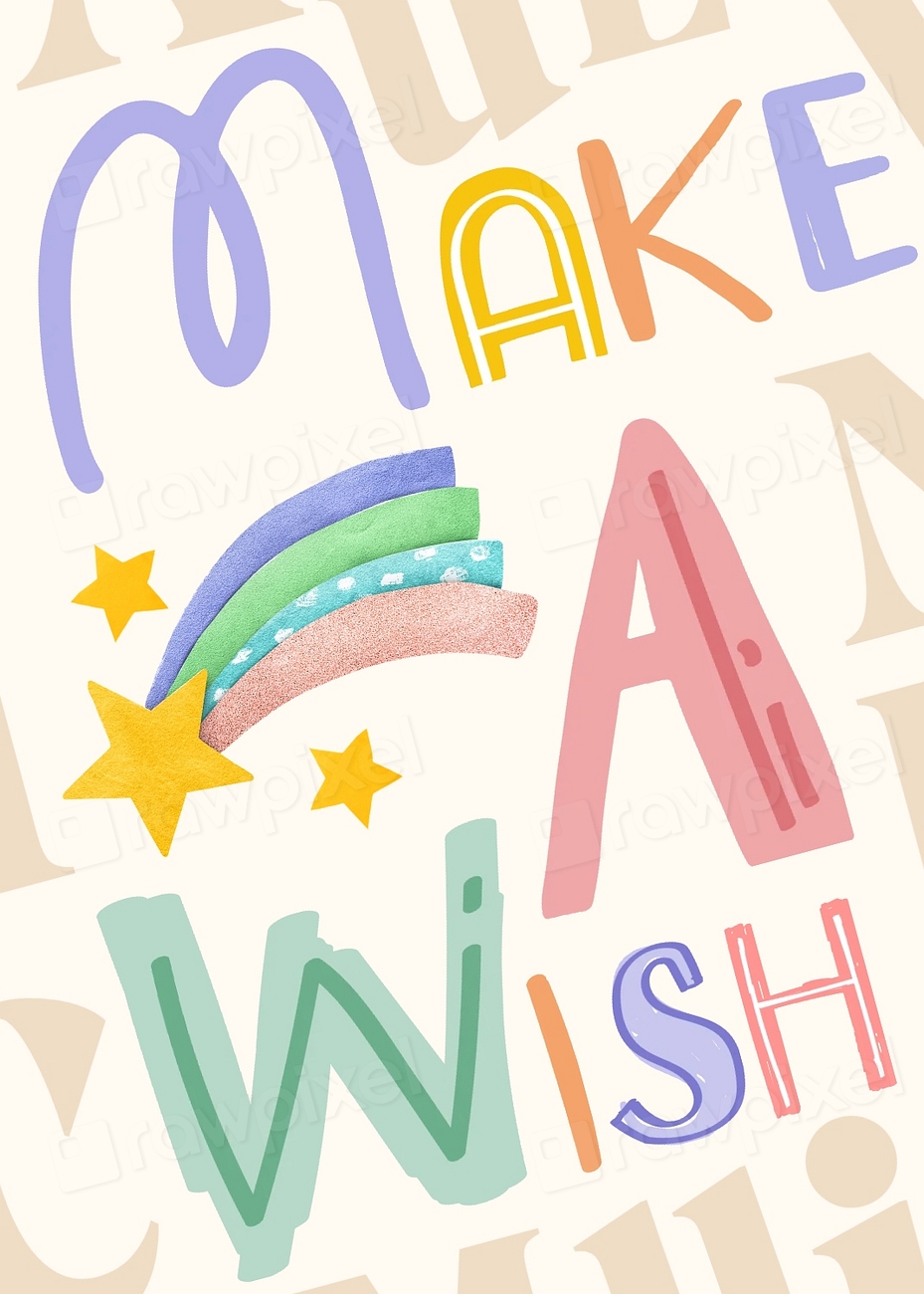 Make a wish card template | Premium Editable Template - rawpixel