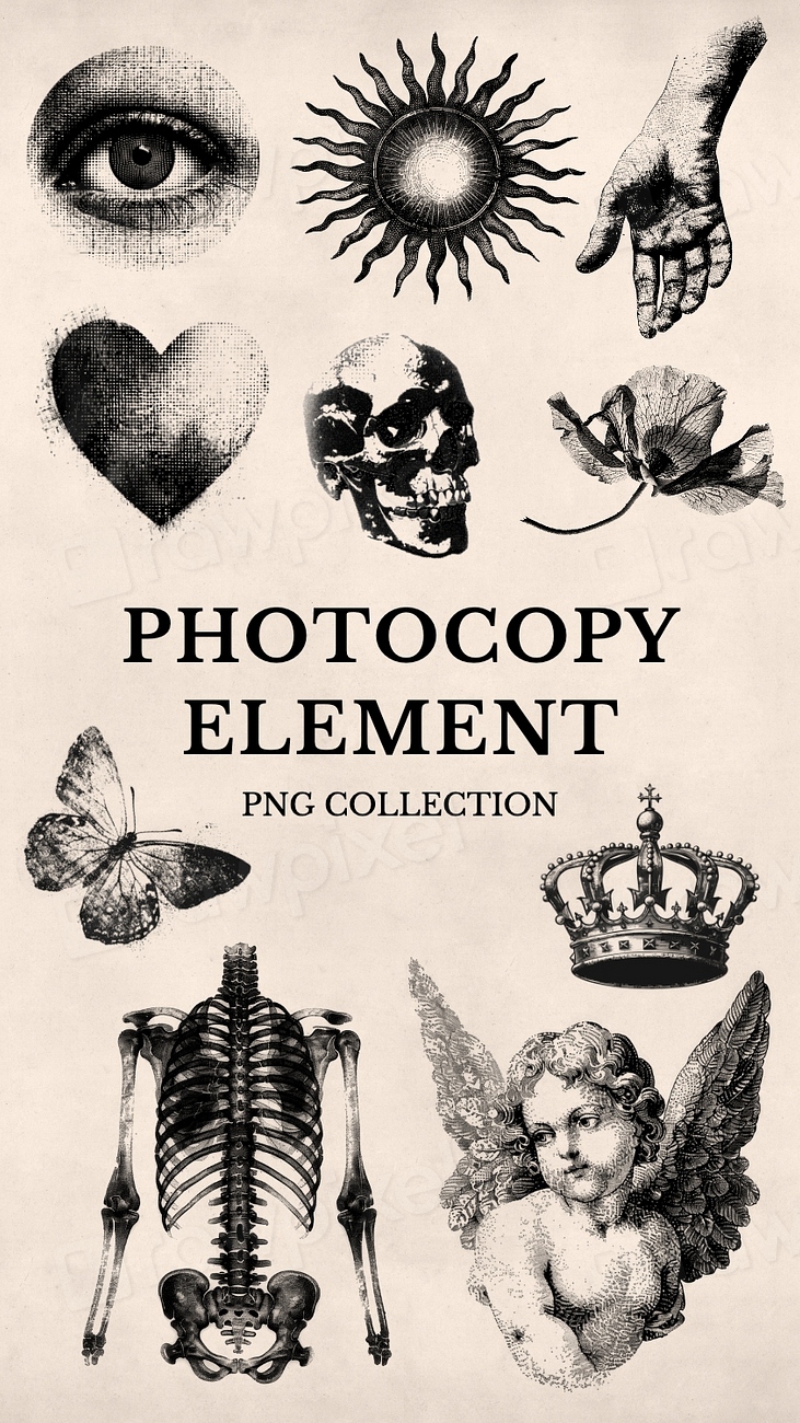 Editable photocopy design element set | Premium Editable Design - rawpixel