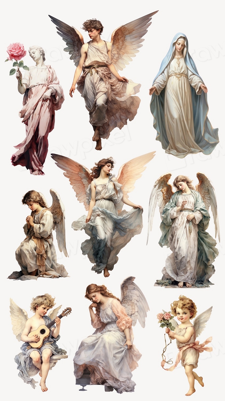 Editable watercolor angel design element | Premium Editable Design ...