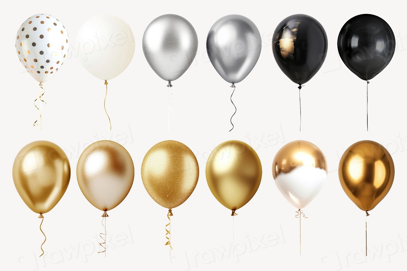 Editable Luxury party balloon design | Premium Editable Design - rawpixel