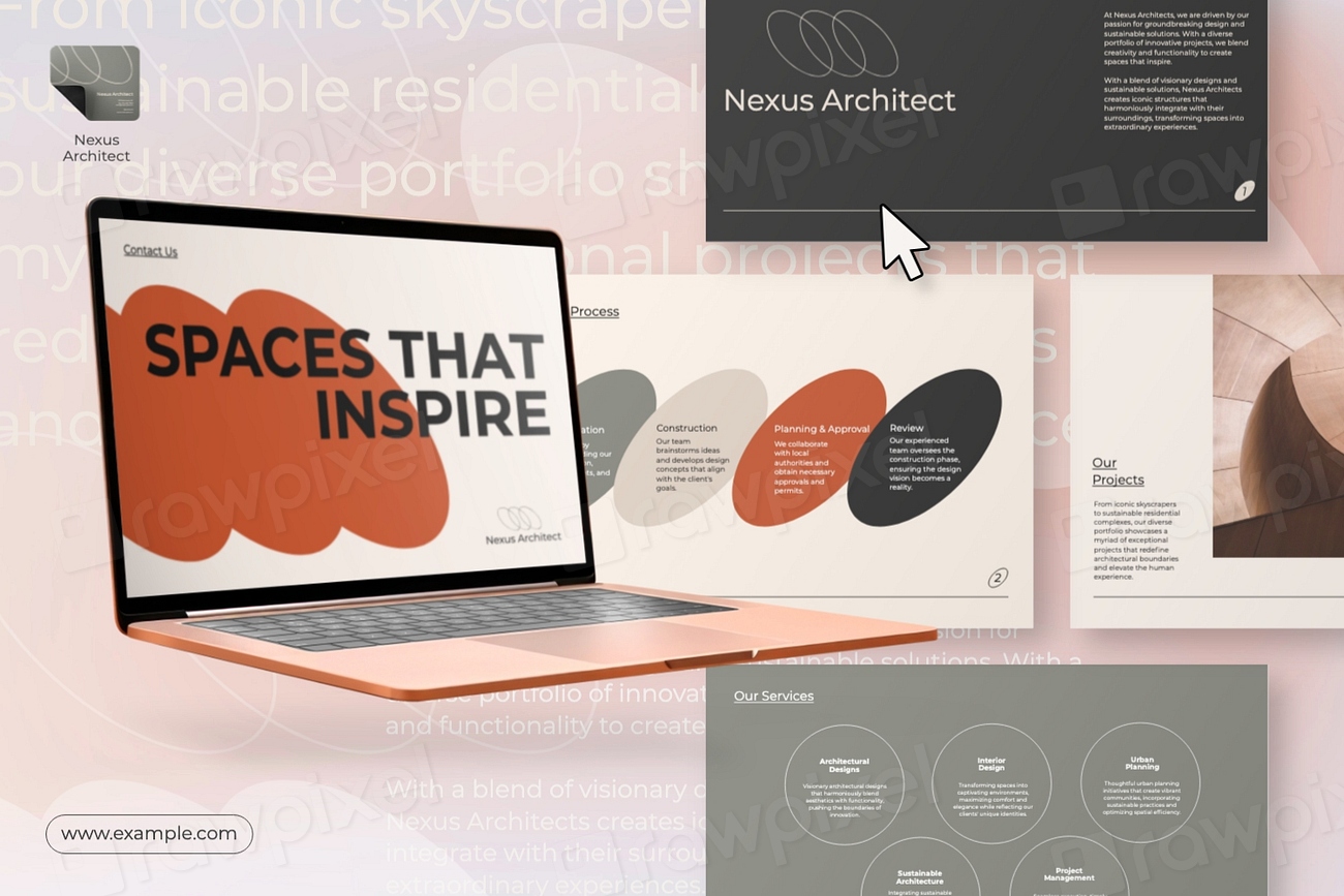 Editable laptop screen presentation mockup | Free Mockup Generator ...