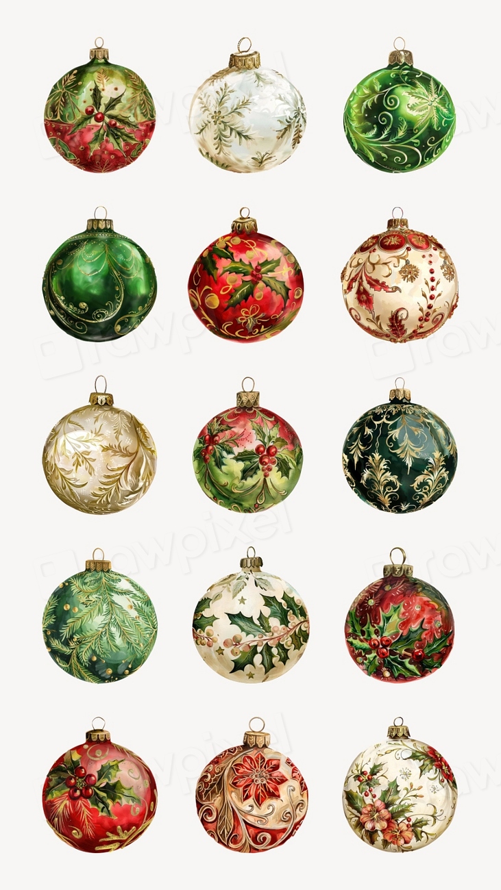 Editable vintage Christmas bauble design | Premium Editable Design ...