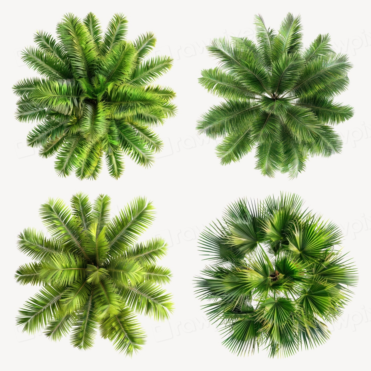 Editable palm tree top view | Premium Editable Design - rawpixel