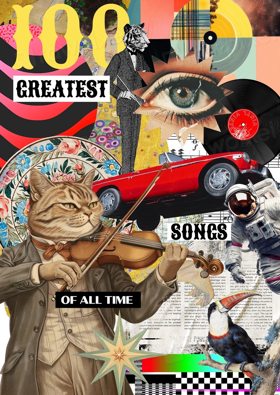 Retro 100 greatest songs remix | Free Editable Design - rawpixel