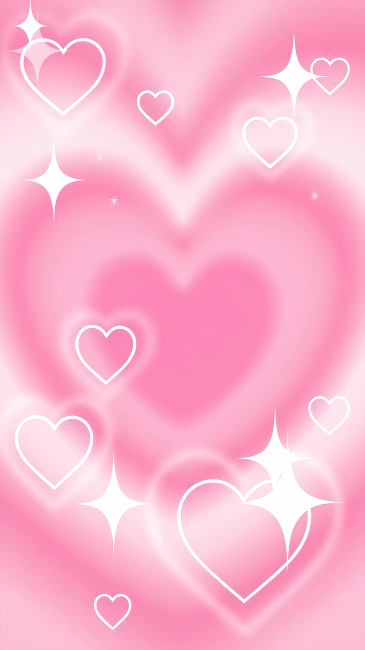 dreamy, pink heart-themed background glowing | Premium Video - rawpixel