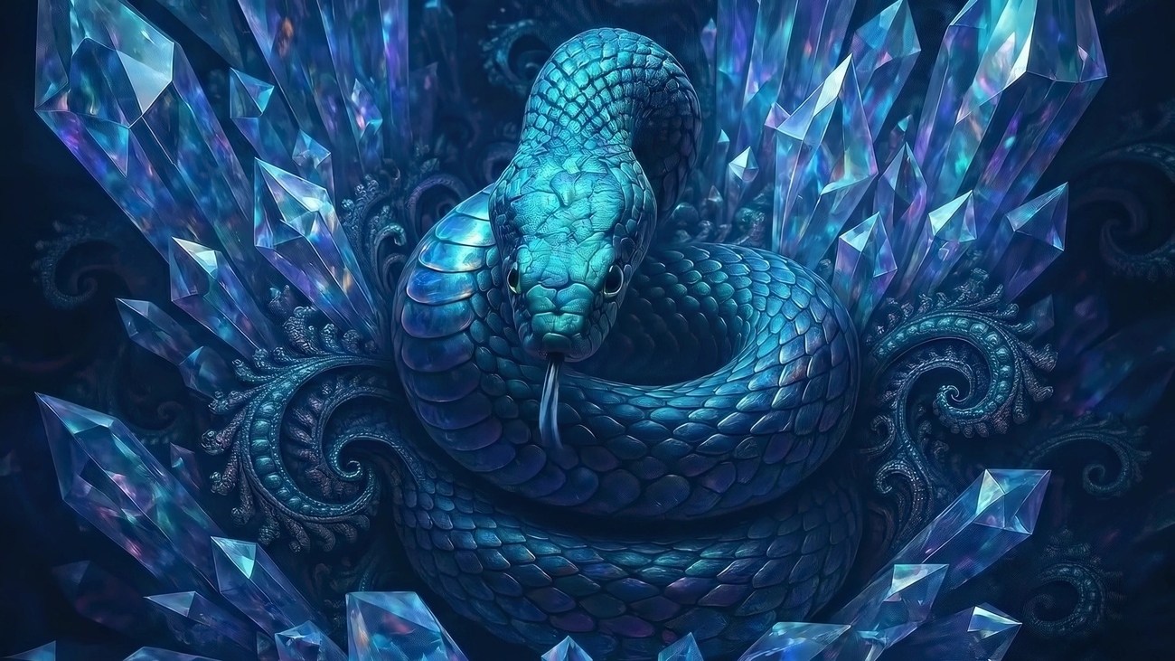 Aerial view coiled blue snake | Free Video - rawpixel