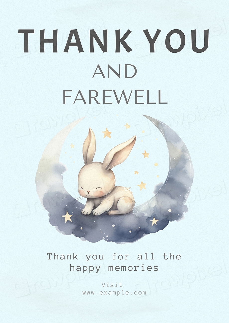 Farewell poster template | Free Photo - rawpixel