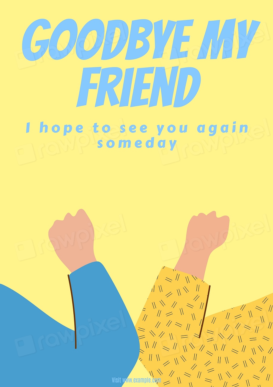 Farewell poster template | Free Photo - rawpixel