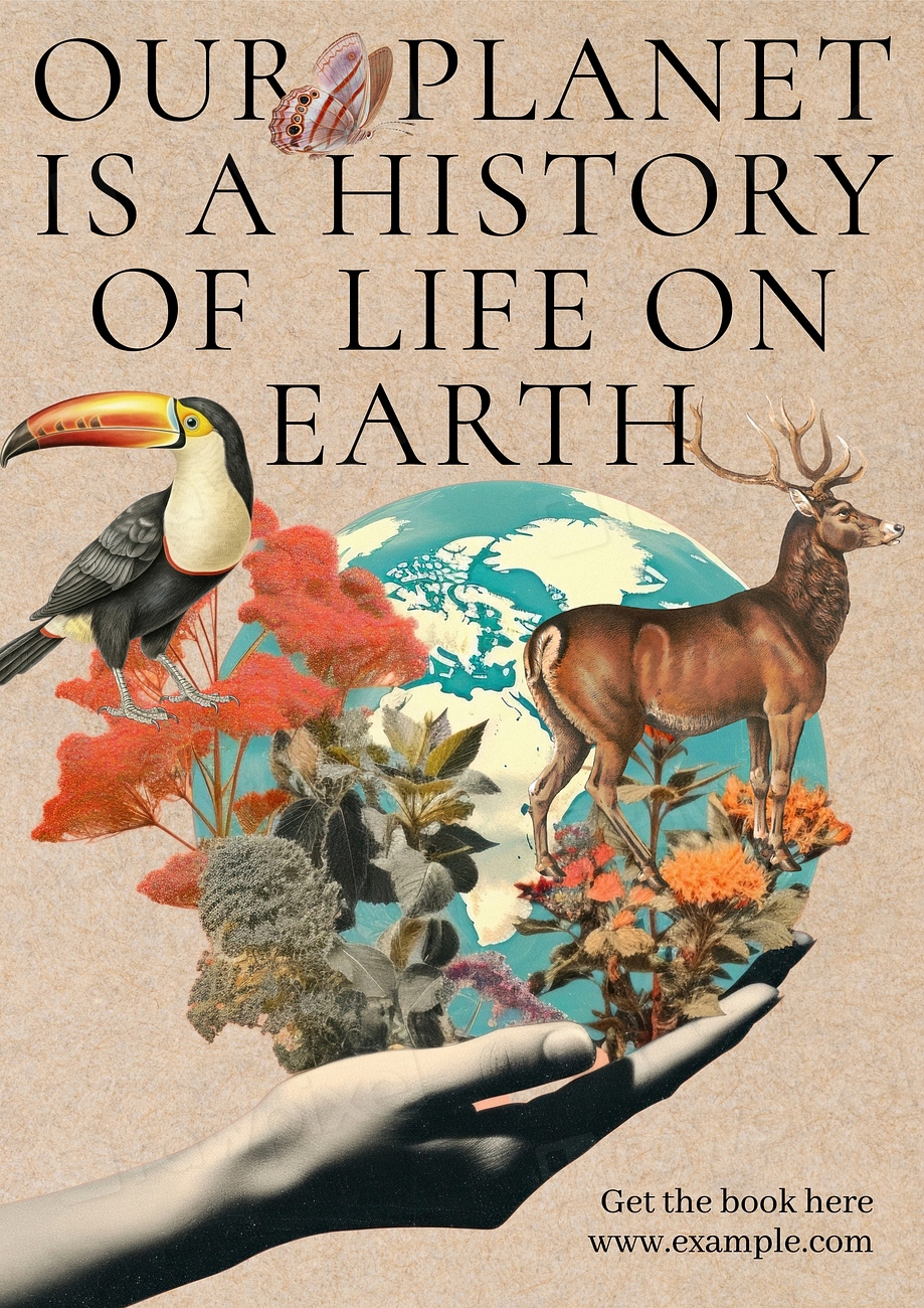 History of life poster template | Free Photo - rawpixel
