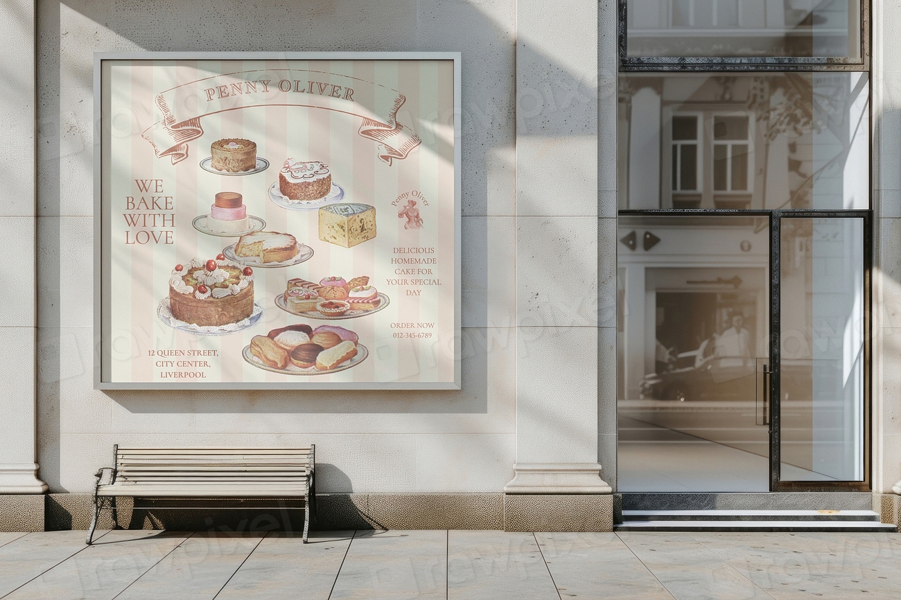 Cafe ad sign mockup psd | Premium PSD Mockup - rawpixel