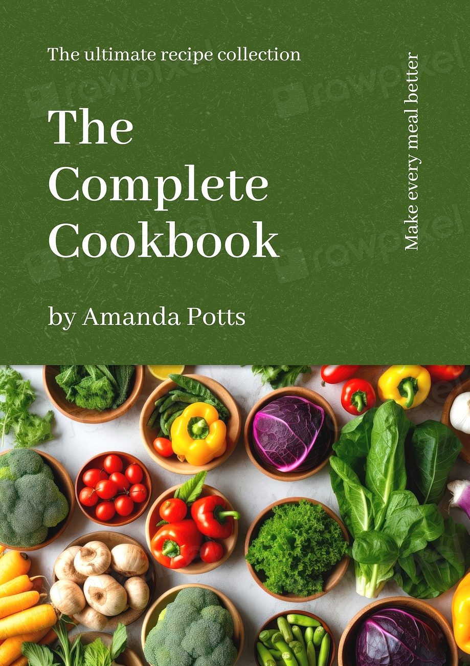 Cookbook cover template | Free Photo - rawpixel