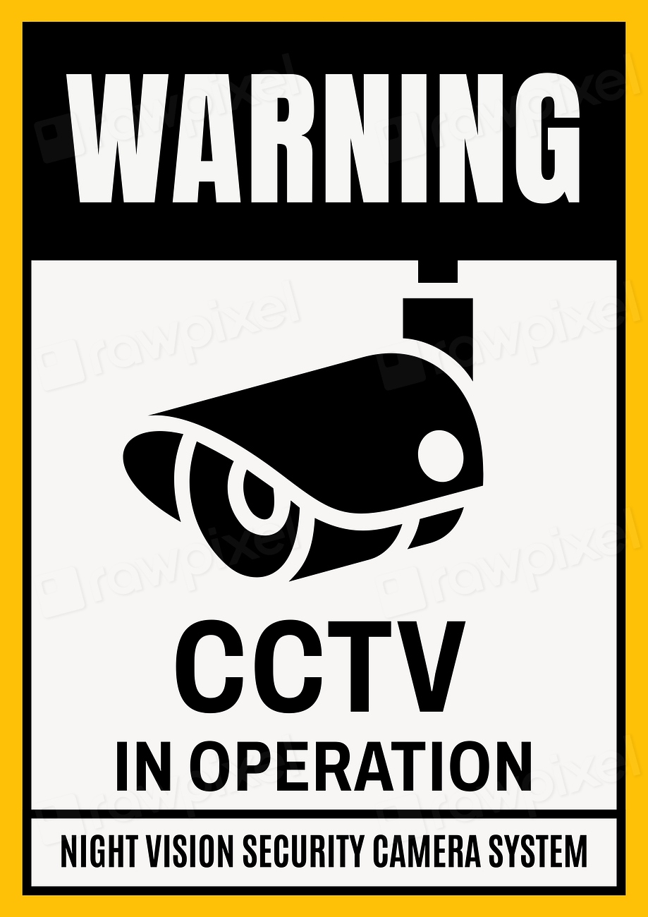 CCTV camera poster template | Free Photo - rawpixel