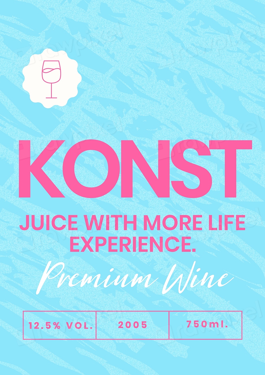 Alcohol label template, editable branding | Free Photo - rawpixel