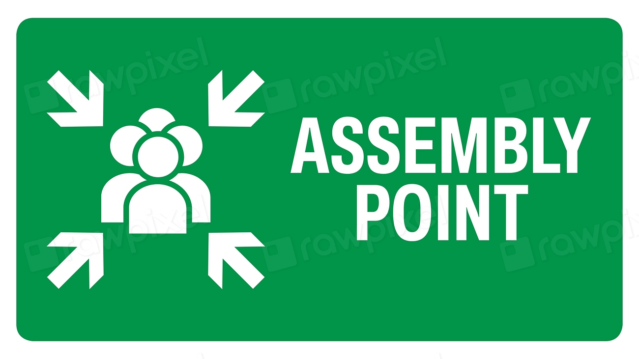Assembly point sign template | Free Photo - rawpixel
