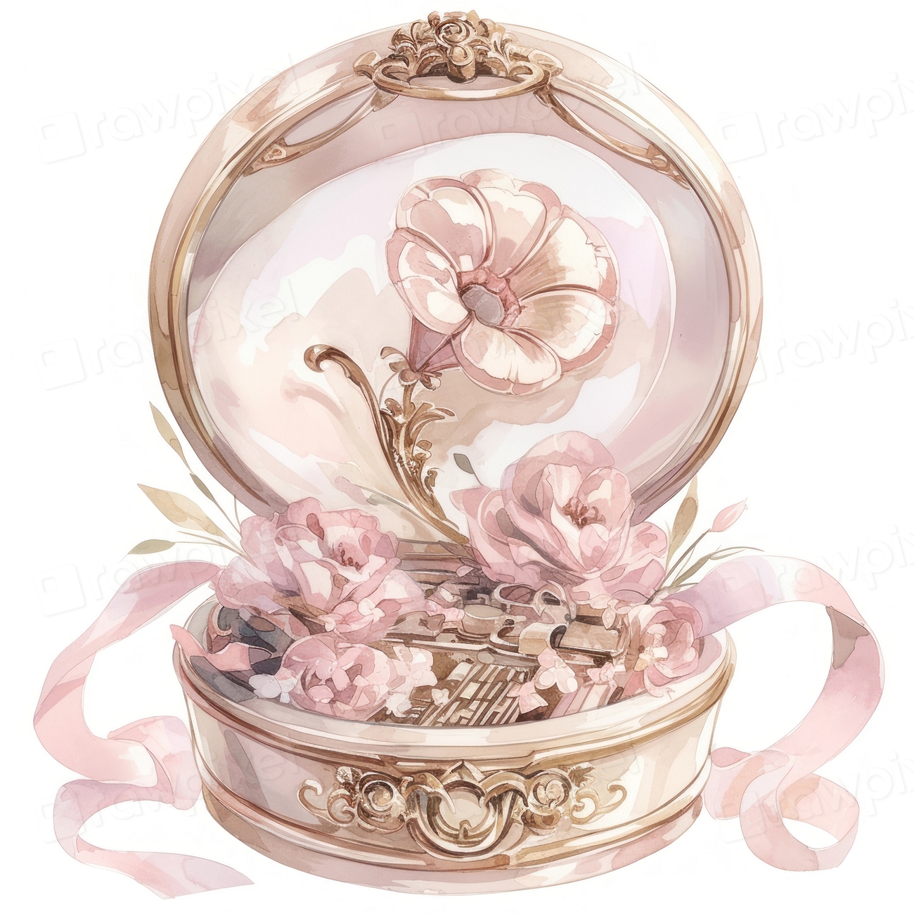 Coquette vintage music box art | Premium Photo Illustration - rawpixel