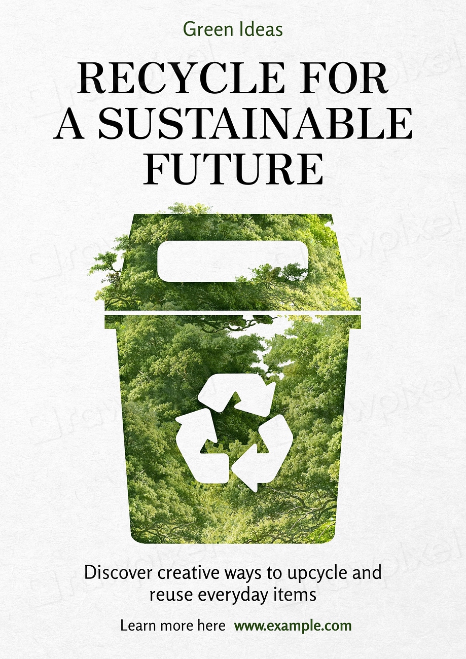 Recycling poster template and design | Free Photo - rawpixel
