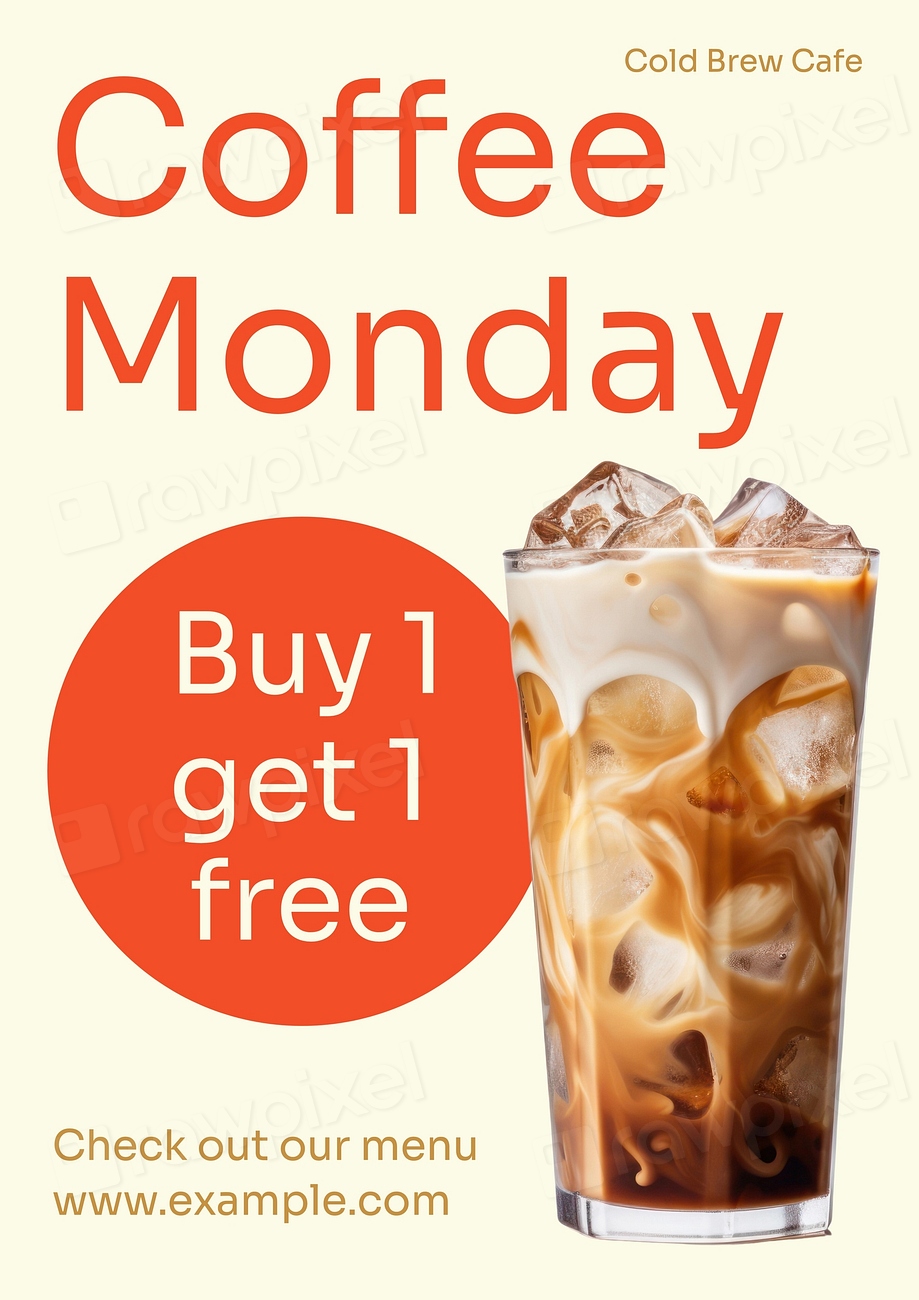 Cafe menu poster template | Free Photo - rawpixel