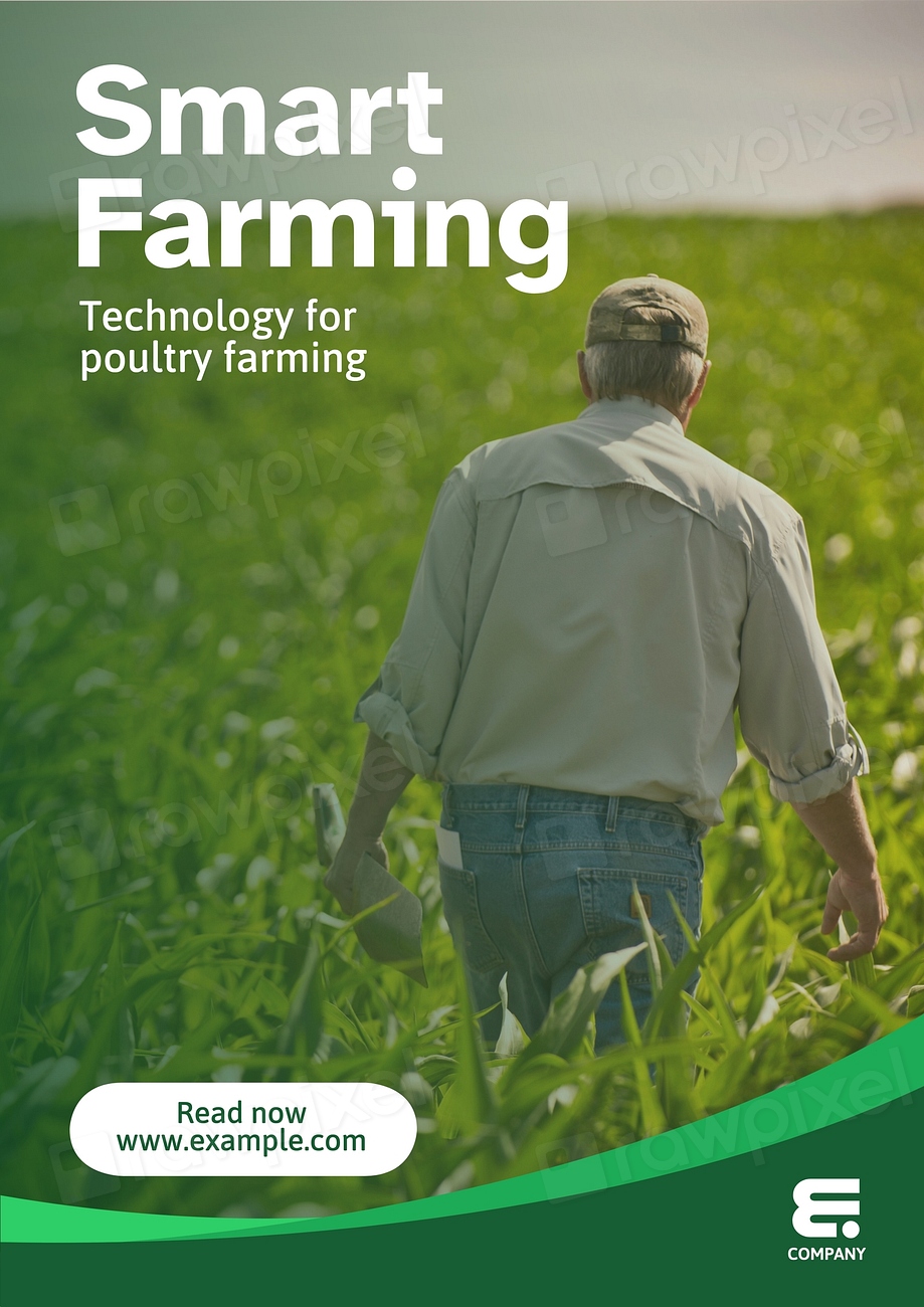 Smart farming poster template | Free Photo - rawpixel