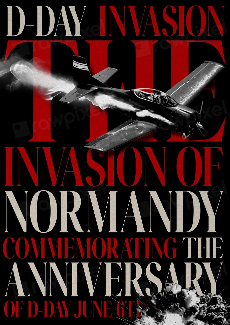 D-Day invasion poster template | Free Photo - rawpixel