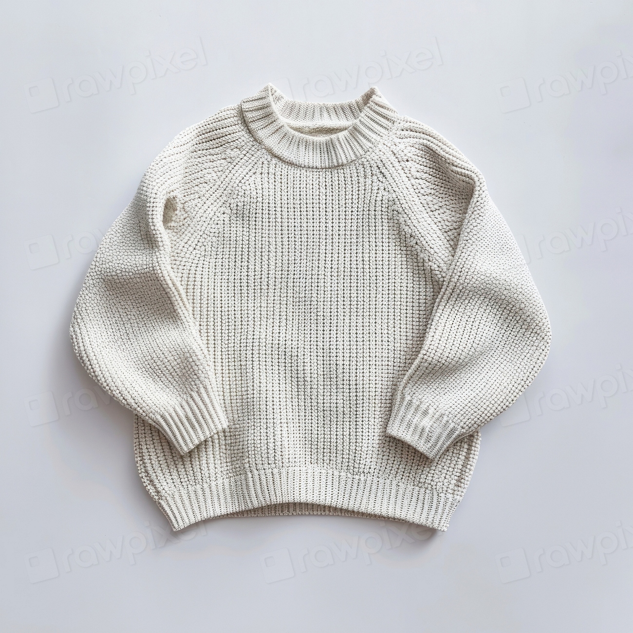 Off-white knitted sweater mockup psd | Premium PSD Mockup - rawpixel