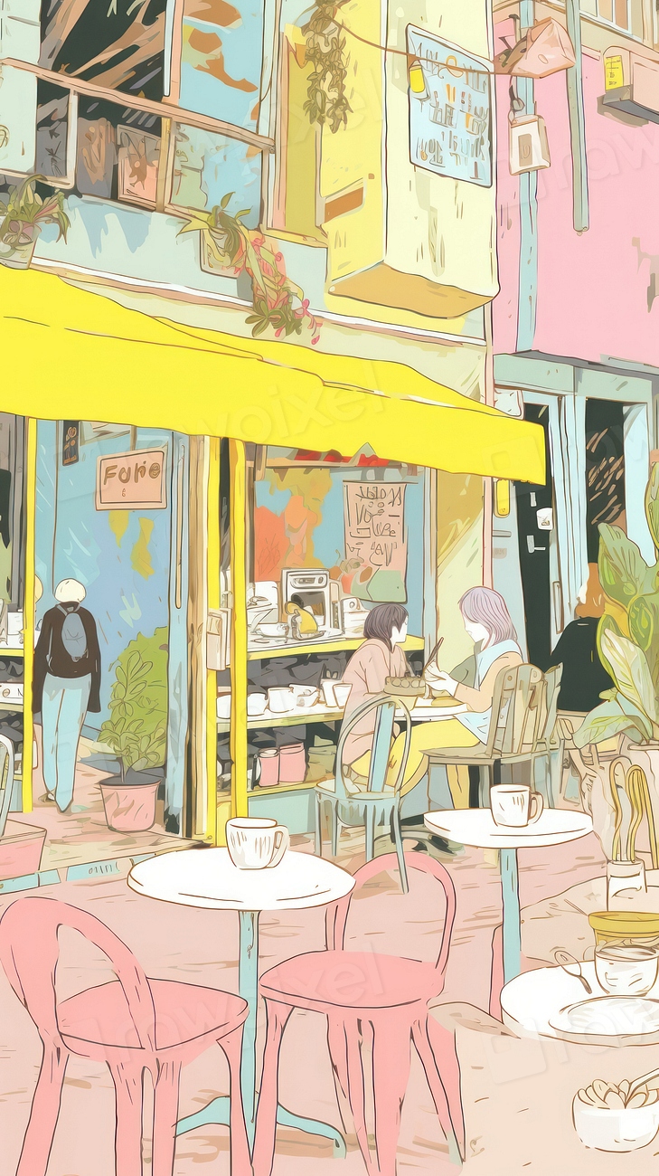 Japan anime cafe electronics publication | Free Photo Illustration ...