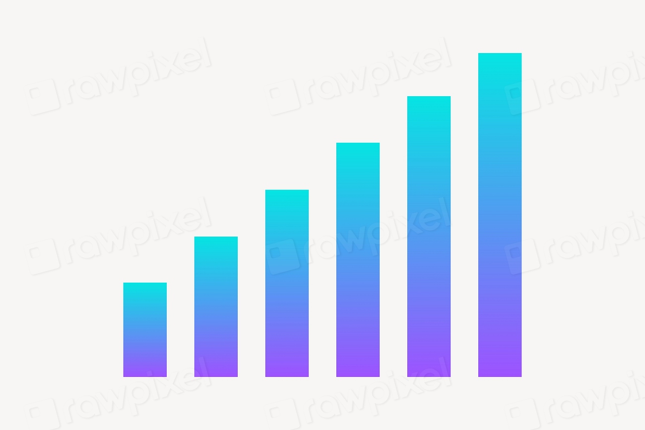 Growth bar graph illustration | Free Photo - rawpixel
