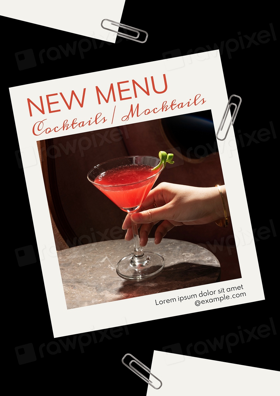 New menu poster template and | Free Photo - rawpixel