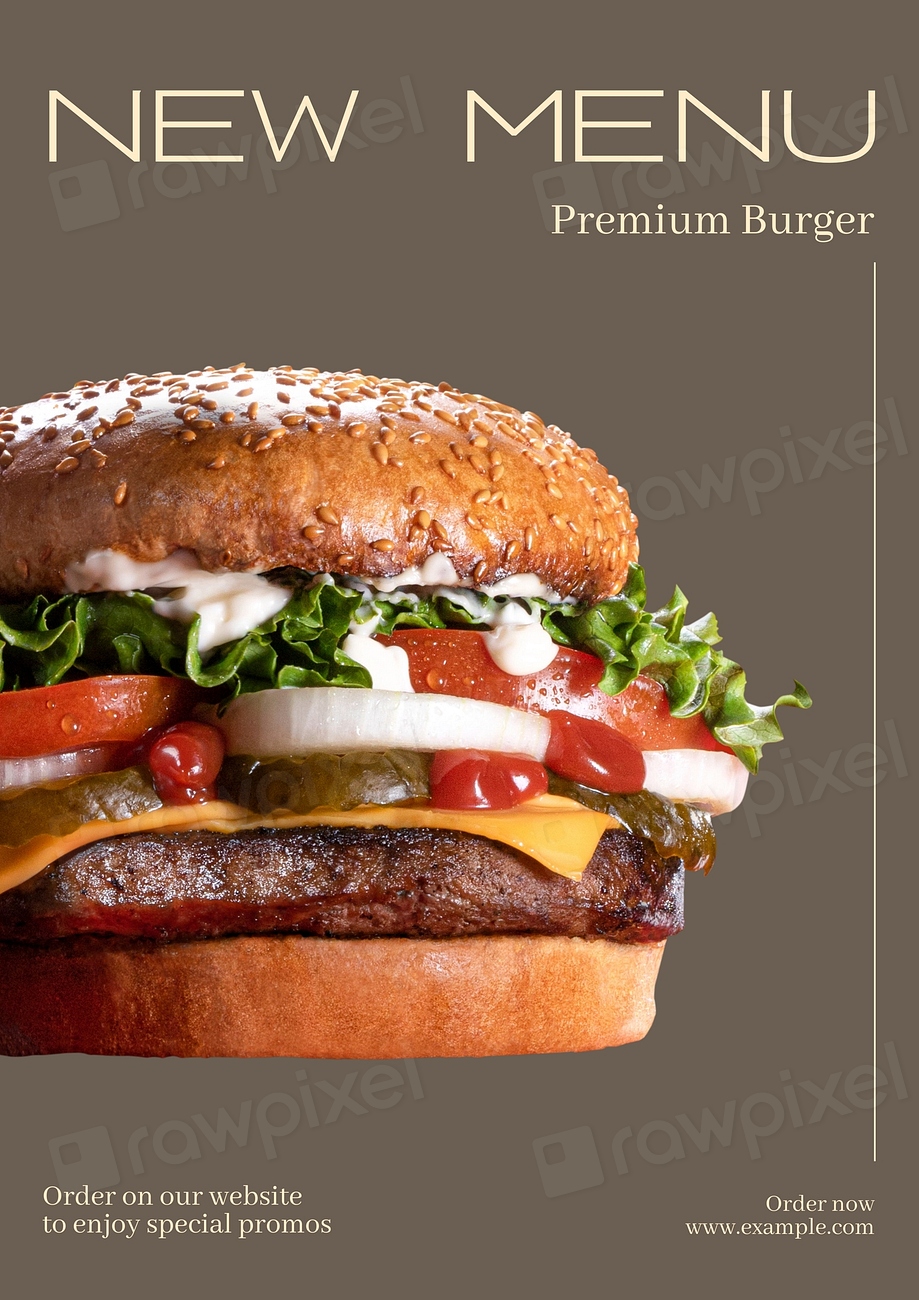 New menu poster template & | Free Photo - rawpixel
