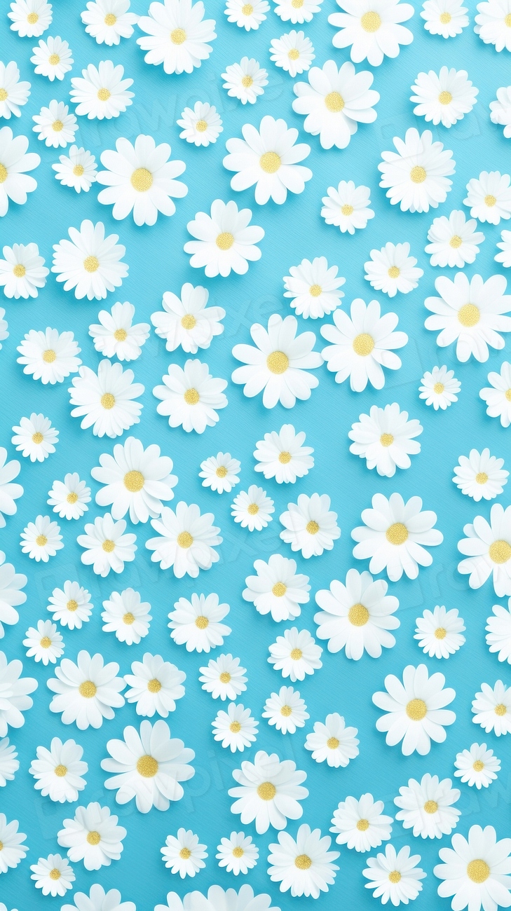 Wallpaper pattern flower daisy asteraceae. | Free Photo Illustration ...