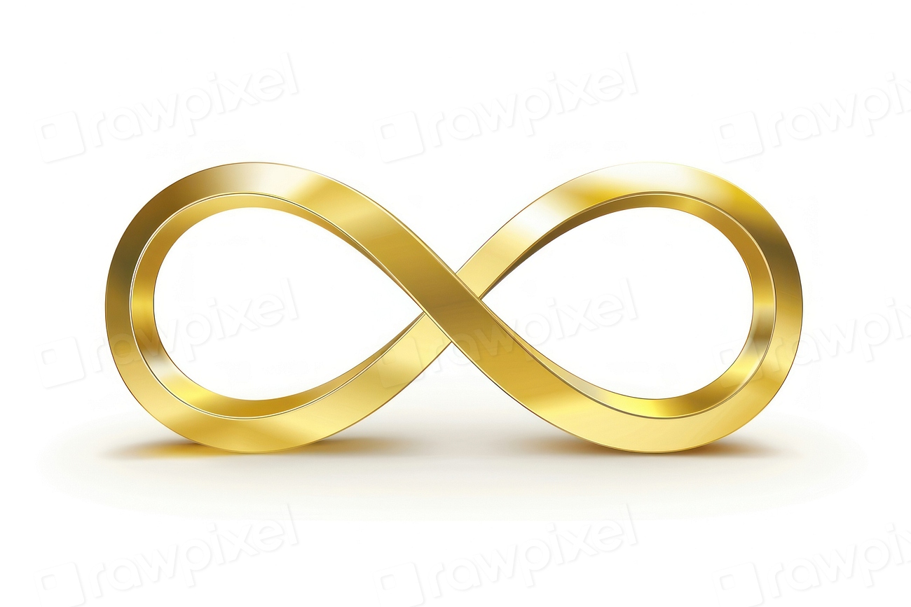 Golden infinity symbol illustration | Free Photo Illustration - rawpixel