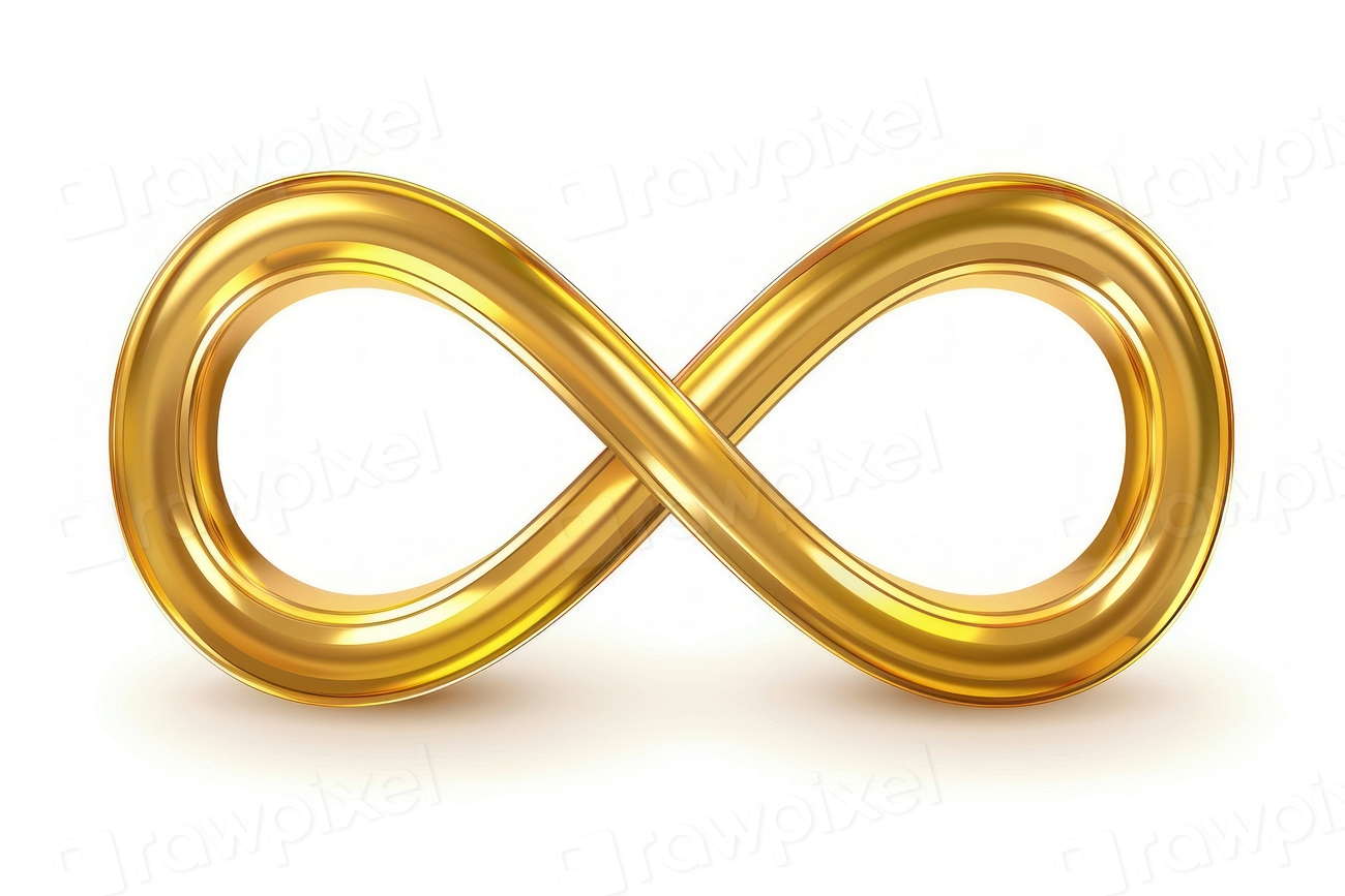 Golden infinity symbol illustration | Free Photo Illustration - rawpixel