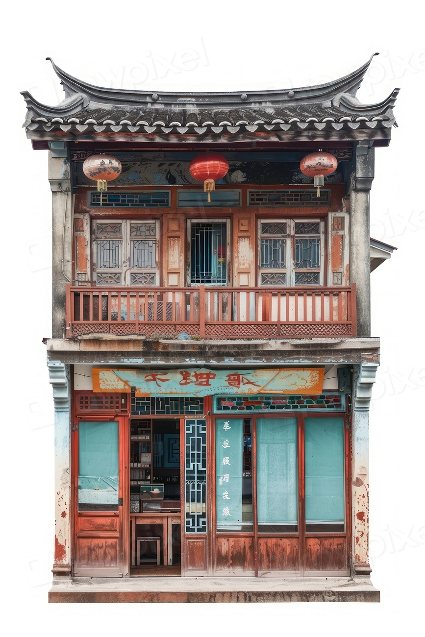 Traditional Chinese storefront architecture | Free Photo - rawpixel