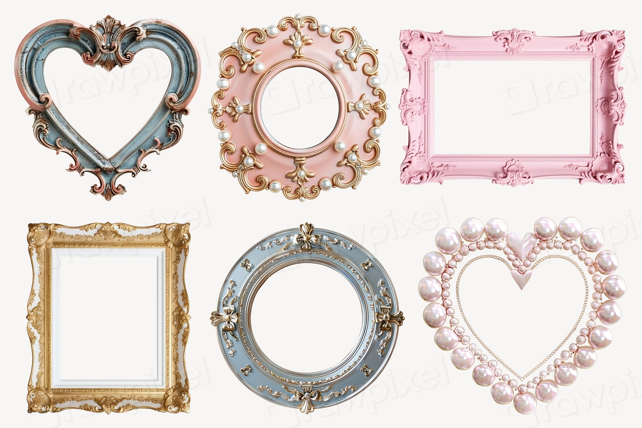 Vintage frame element set | Free Photo - rawpixel