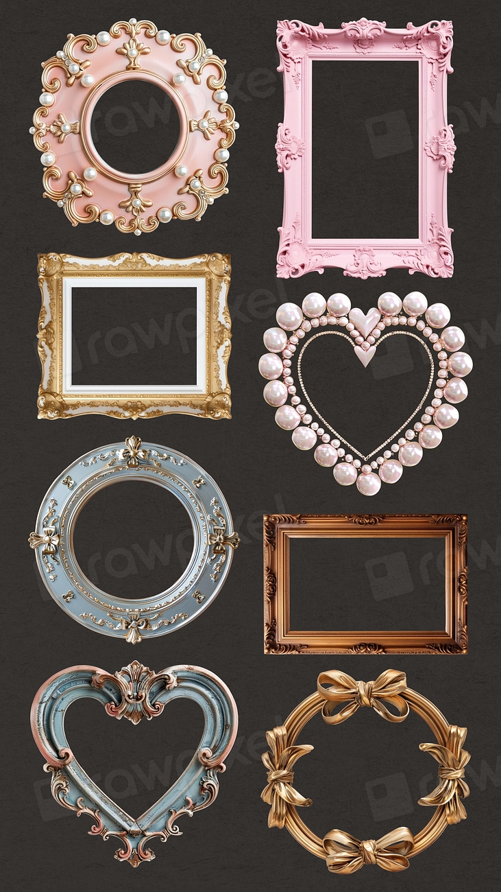 Vintage frame element set | Free Photo - rawpixel