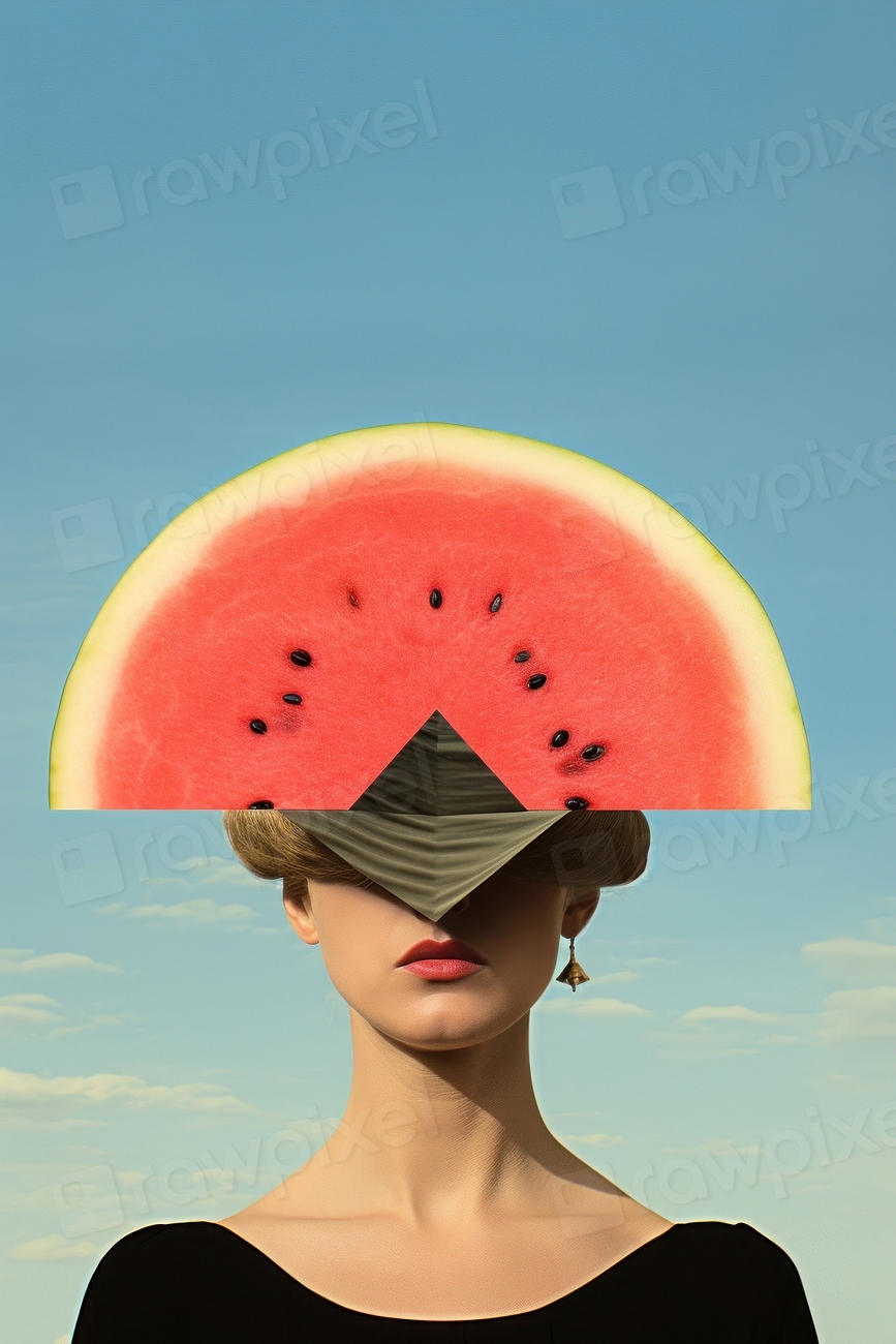 Surreal watermelon head art | Premium Photo Illustration - rawpixel