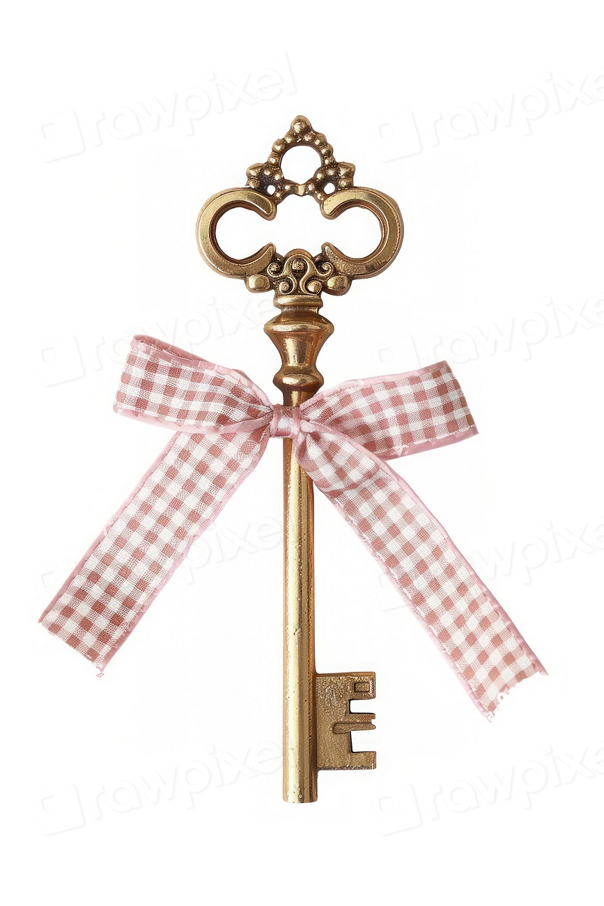 Vintage ornate key with ribbon | Premium Photo - rawpixel