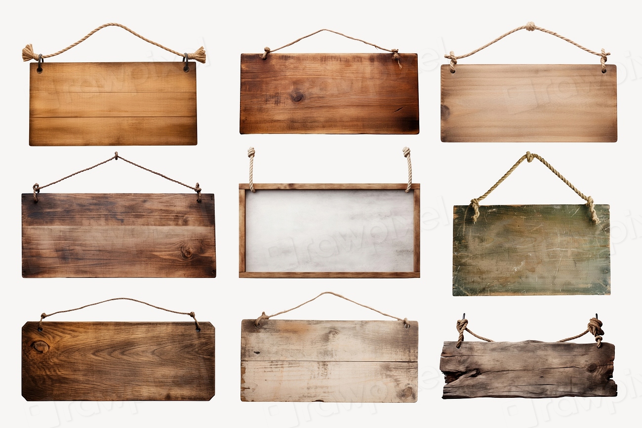 Wooden hanging sign design element | Free Photo - rawpixel