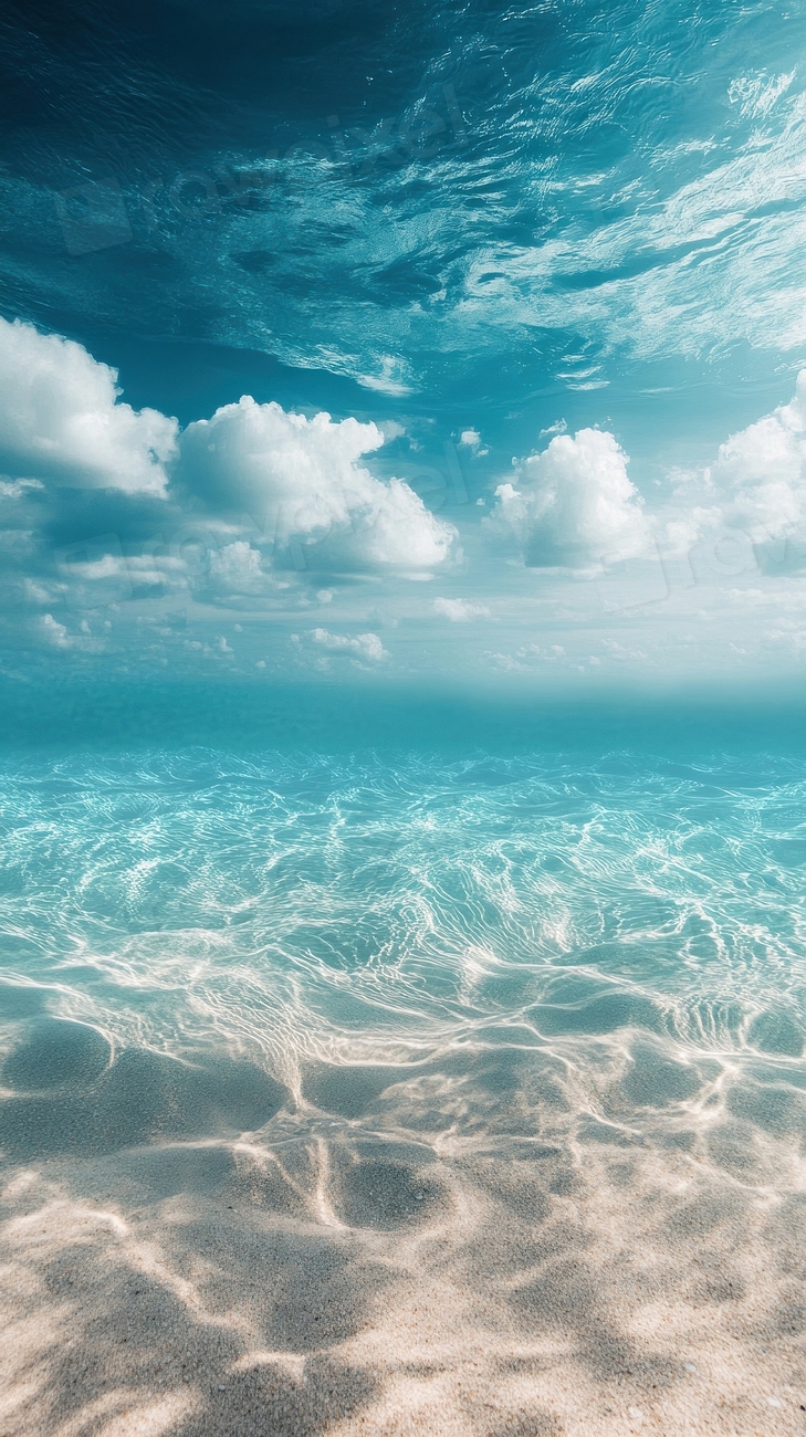 Beach wallpaper background underwater waters | Free Photo - rawpixel