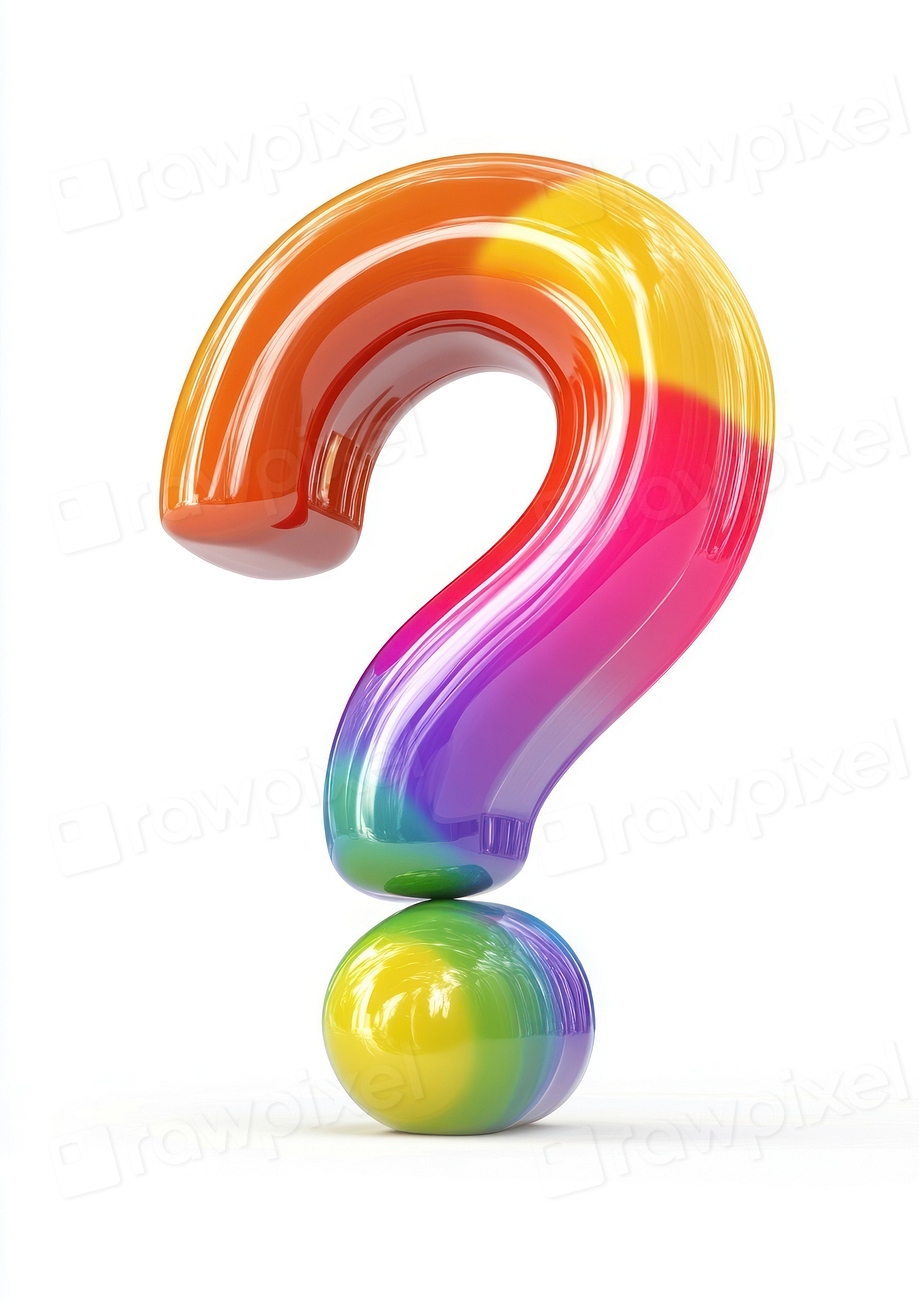 Cute rainbow question mark illustration | Free Photo Illustration ...