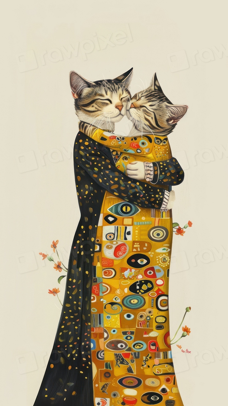 Cats painting animal dress. | Free Photo Illustration - rawpixel