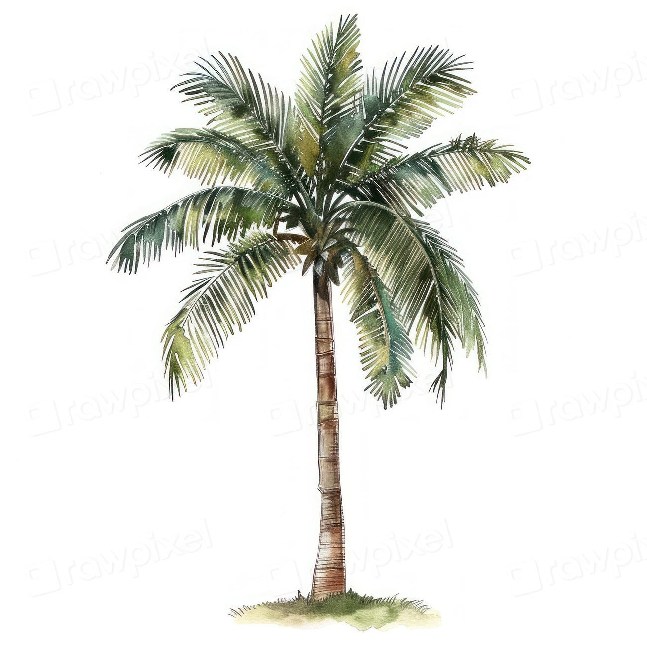 An isolated palm tree illustration | Free Photo Illustration - rawpixel