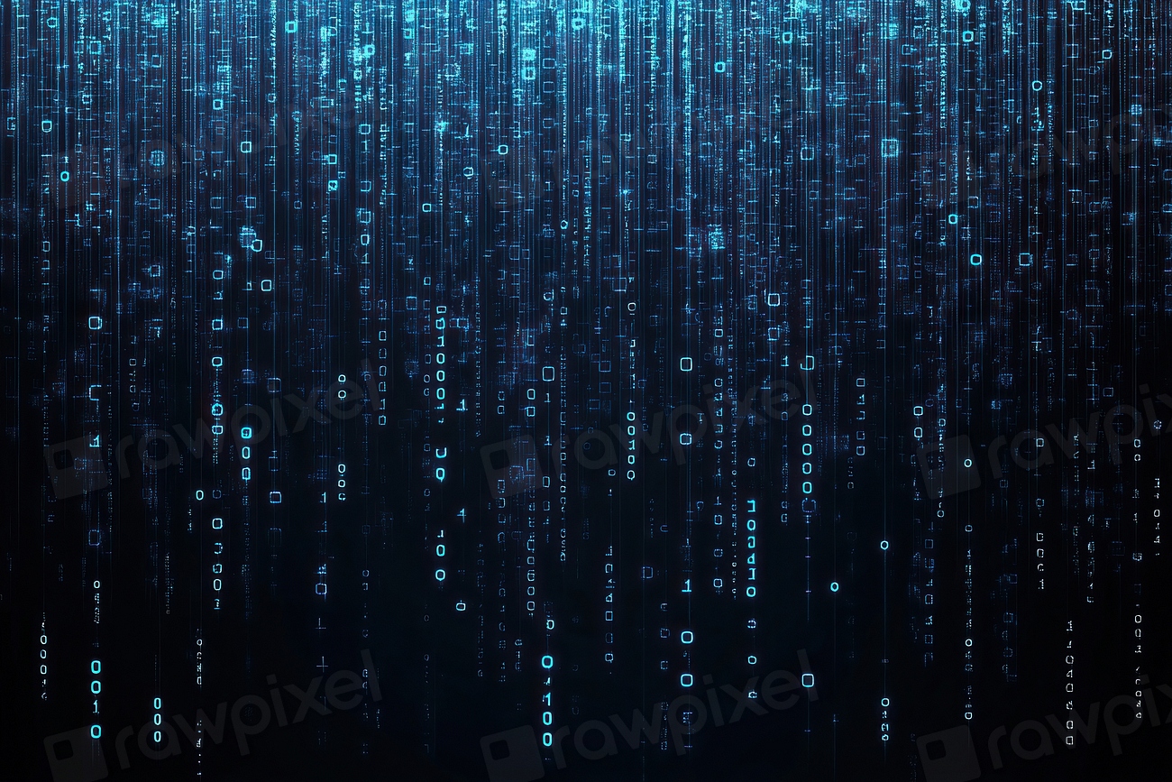 Blue binary code background digital | Free Photo Illustration - rawpixel