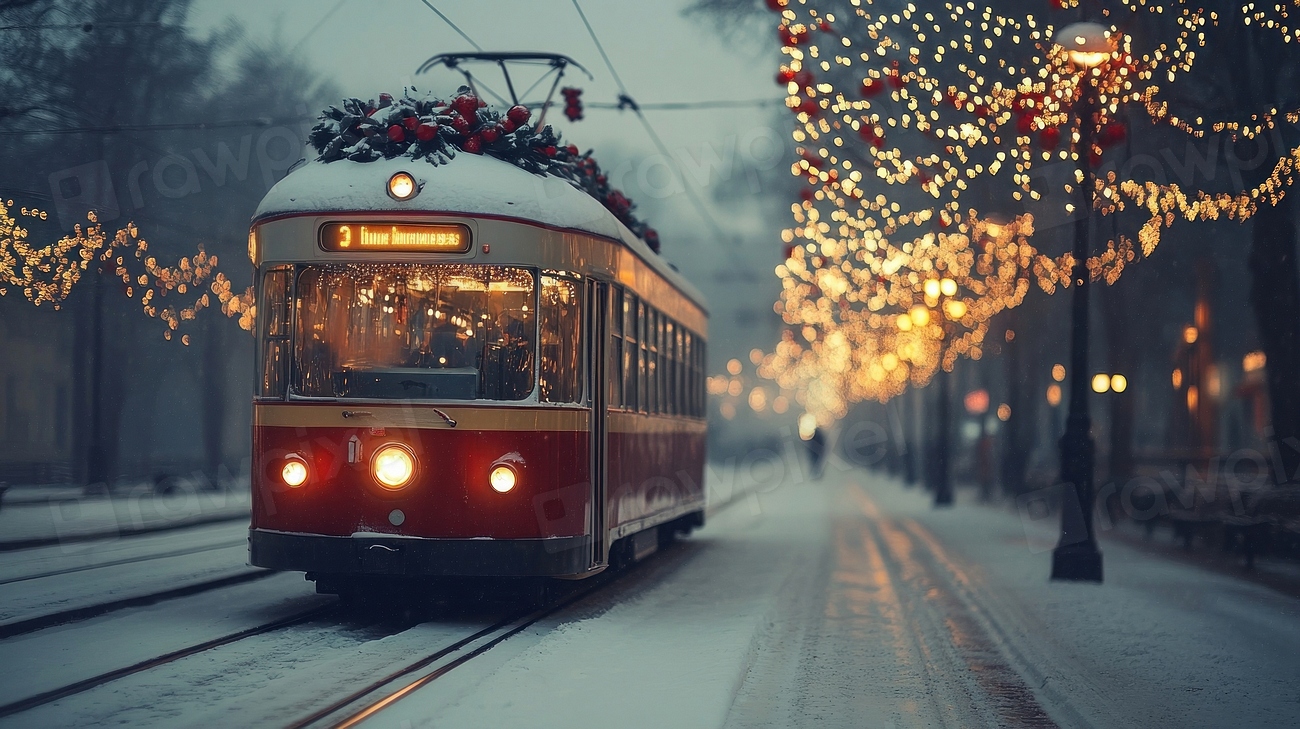 Real retro tram transportation decorations | Free Photo - rawpixel