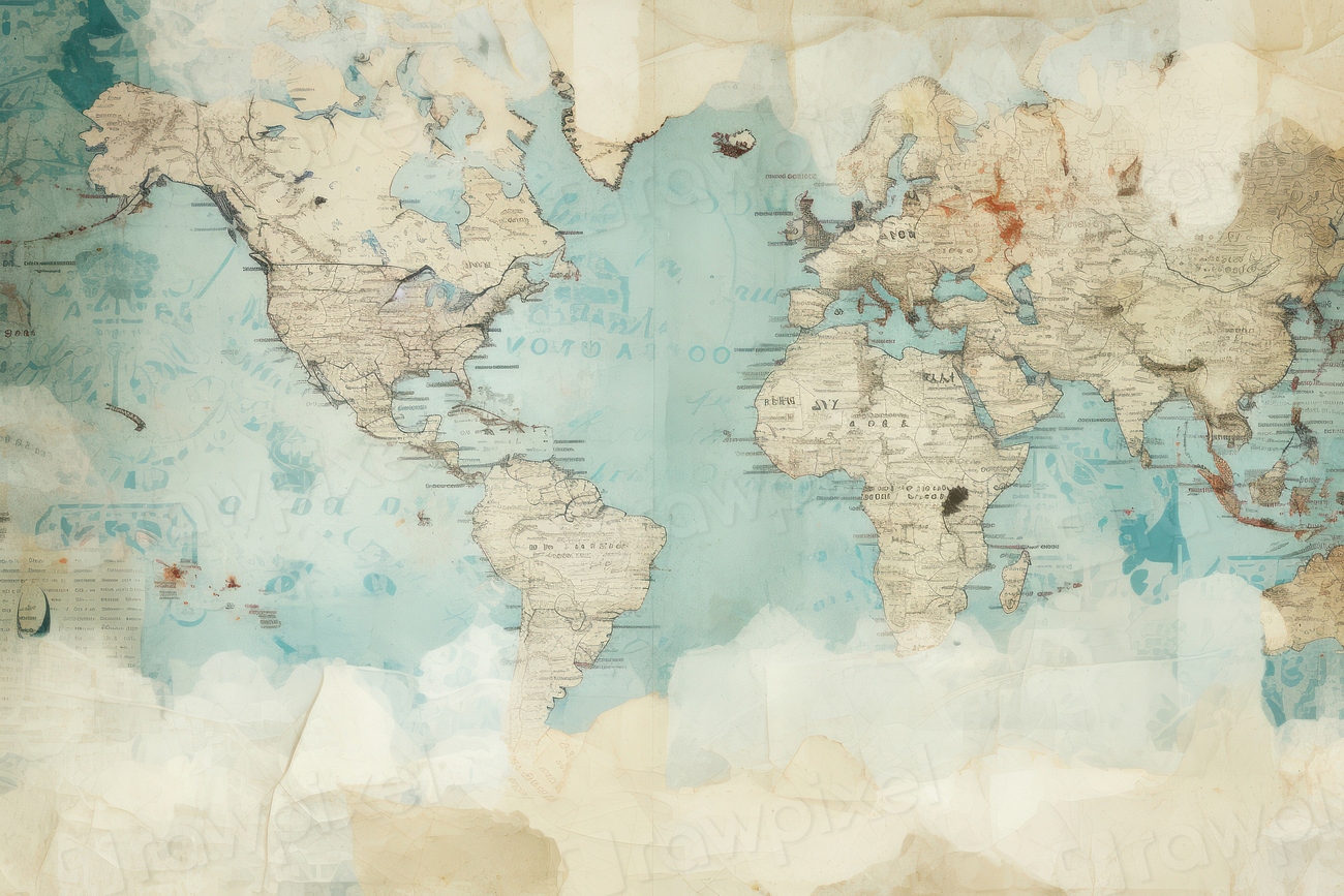 World map border backgrounds paper | Free Photo Illustration - rawpixel