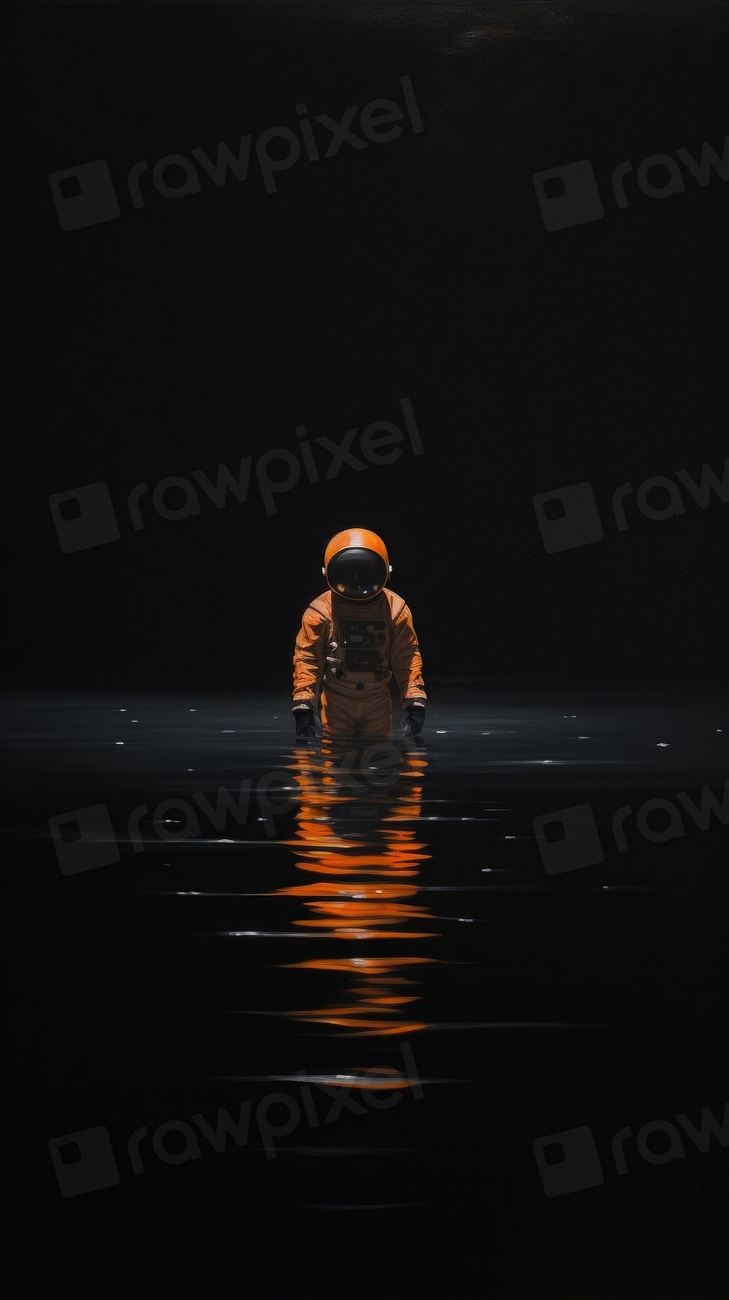 Astronaut deep space swimming nature | Premium Photo Illustration ...