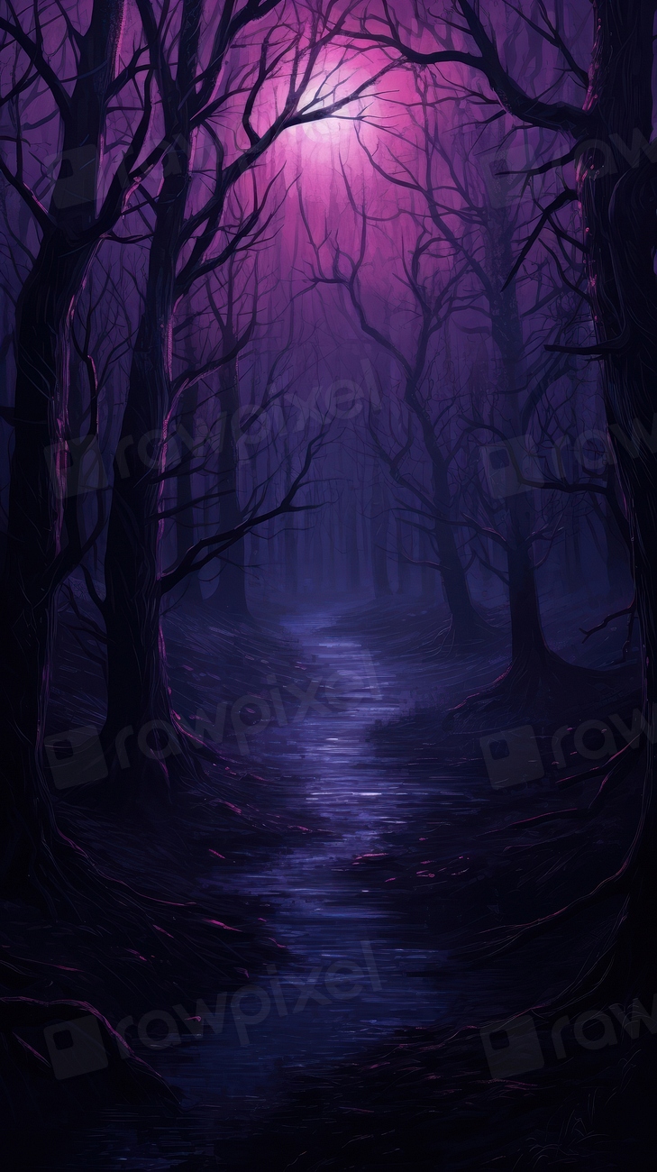 Dark scary purple impressionism background | Premium Photo Illustration ...