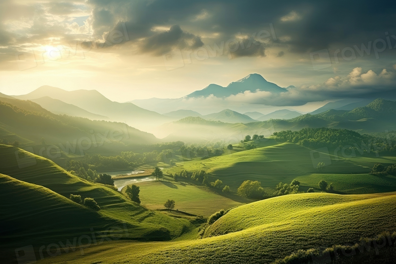 Hills nature landscape panoramic | Free Photo - rawpixel