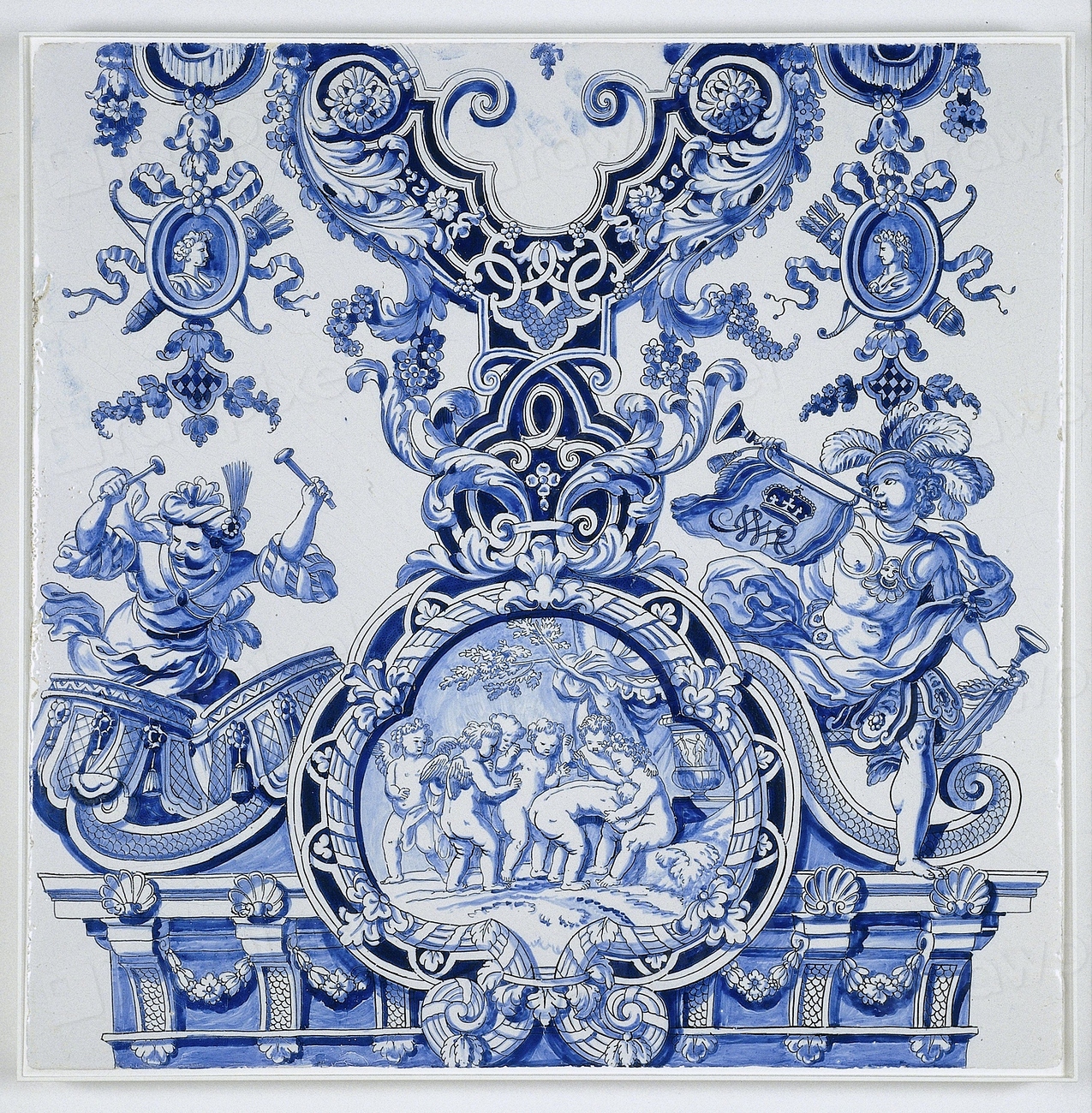 Three plaques column (c. 1690) | Free Photo Illustration - rawpixel