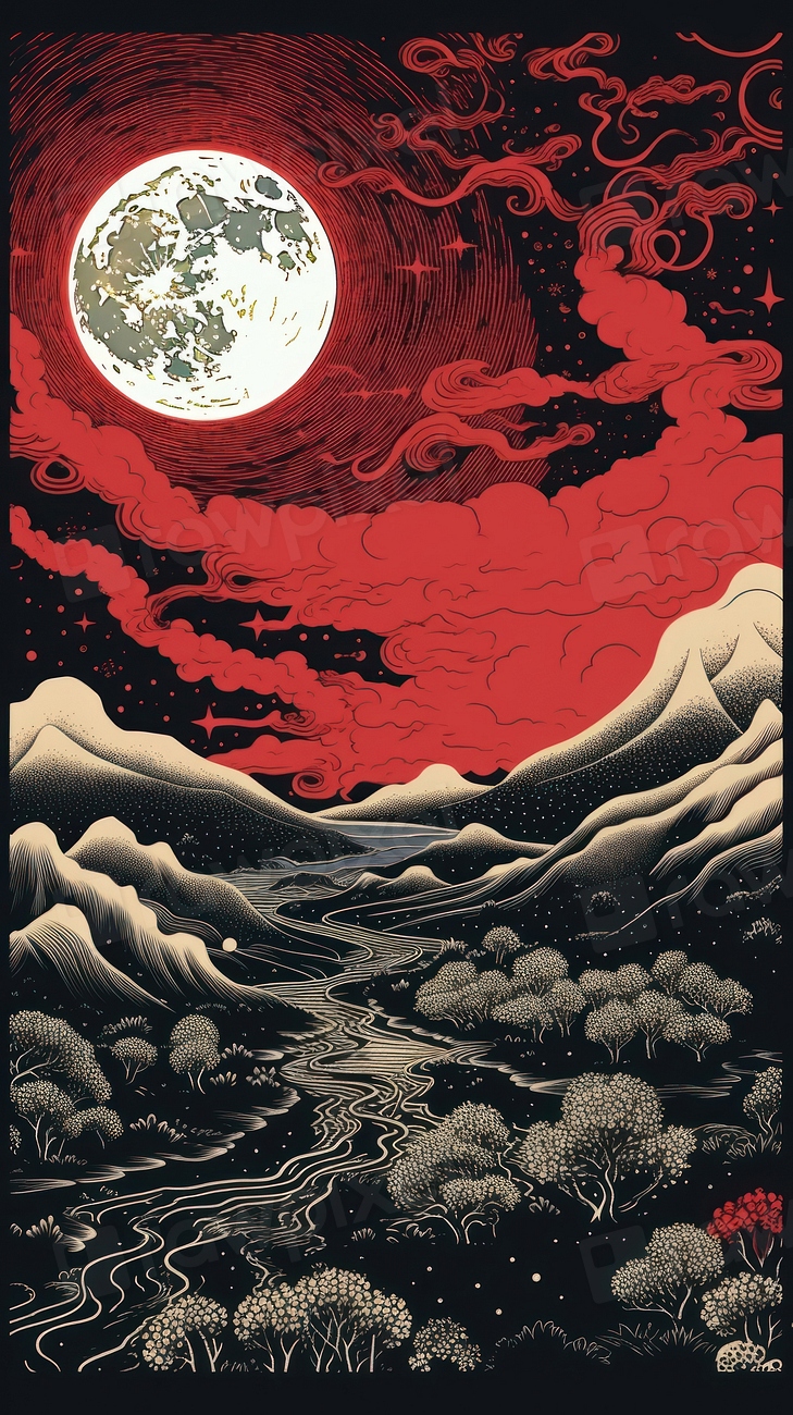 Nature moon science comics. | Premium Photo Illustration - rawpixel